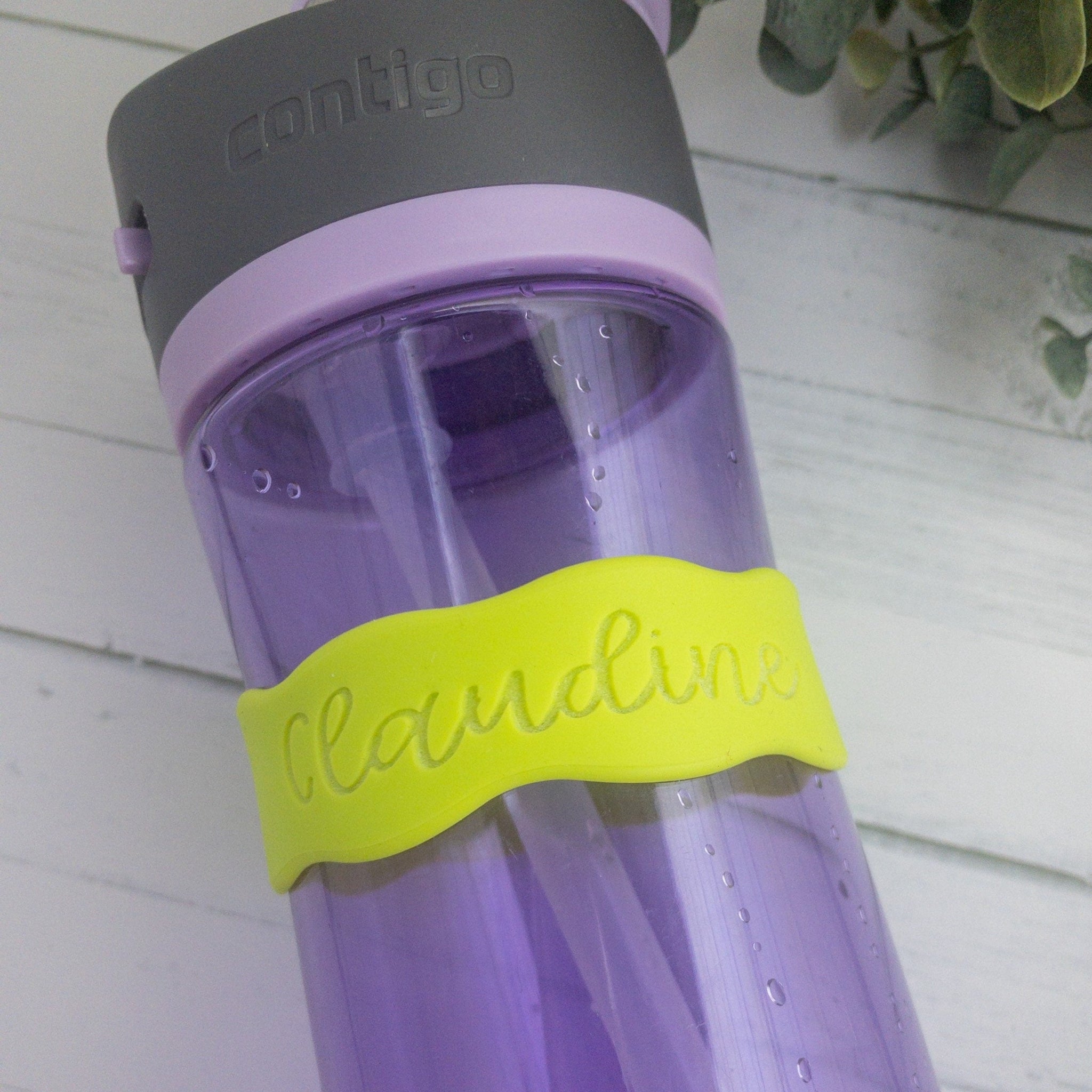 Personalized silicone water bottle band – Design4life Store